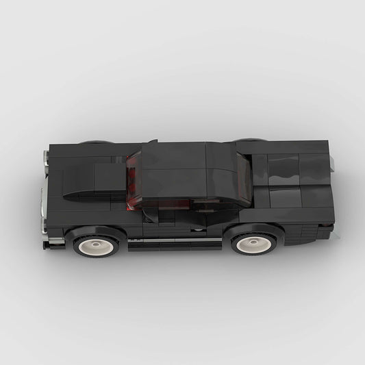 Vintage Black Muscle Car Custom Car MOC – Minifigure Bricks