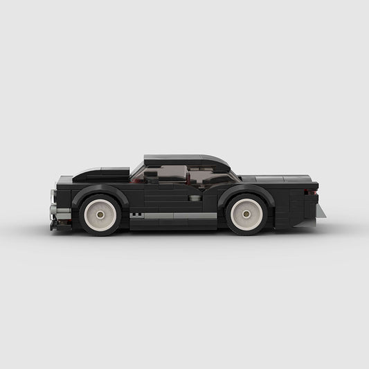 Vintage Black Muscle Car Custom Car MOC – Minifigure Bricks