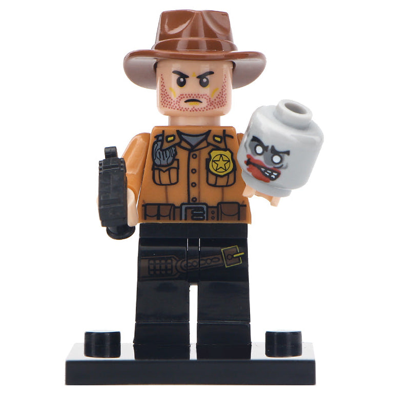 Rick Grimes custom The Walking Dead Minifigure – Minifigure Bricks