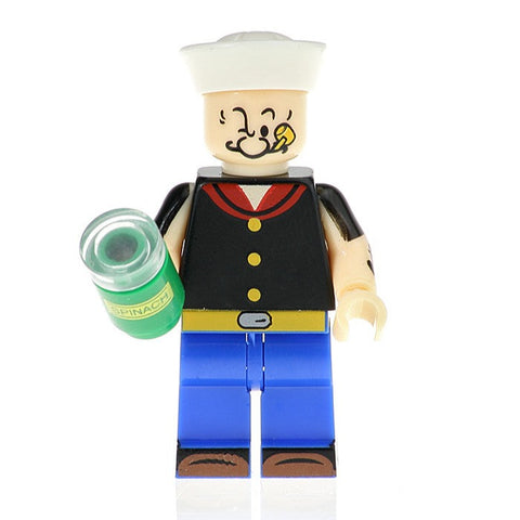 Popeye the Sailor Man Minifigure – Minifigure Bricks