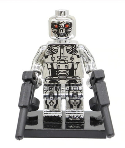The Terminator T-800 Custom Minifigure – Minifigure Bricks