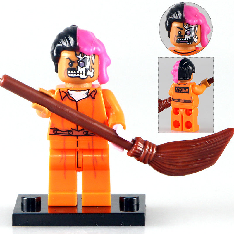 Two-Face Prison Jumpsuit from Batman DC Comics Supervillain Minifigure ...
