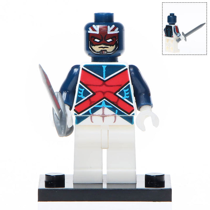 Captain Britain Custom Marvel Superhero Minifigure – Minifigure Bricks