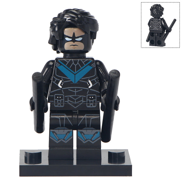 Nightwing Custom DC Comics Superhero Minifigure – Minifigure Bricks