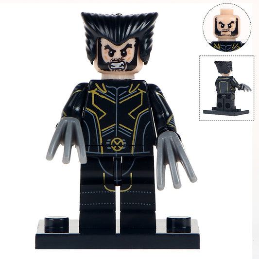 Wolverine (X-Men) Black Suit Marvel Superhero Minifigure – Minifigure ...