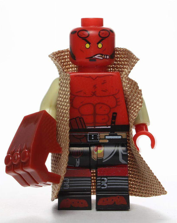 Hellboy Superhero custom Minifigure – Minifigure Bricks