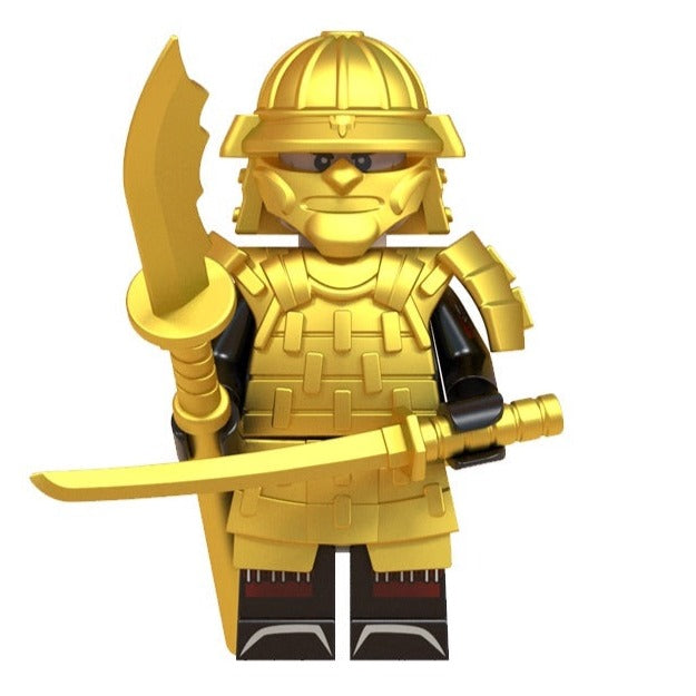Japanese Golden Samurai Custom Minifigure – Minifigure Bricks