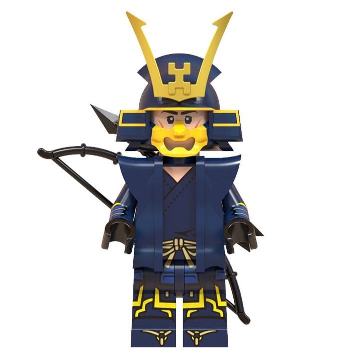 Japanese Blue Samurai Custom Minifigure – Minifigure Bricks
