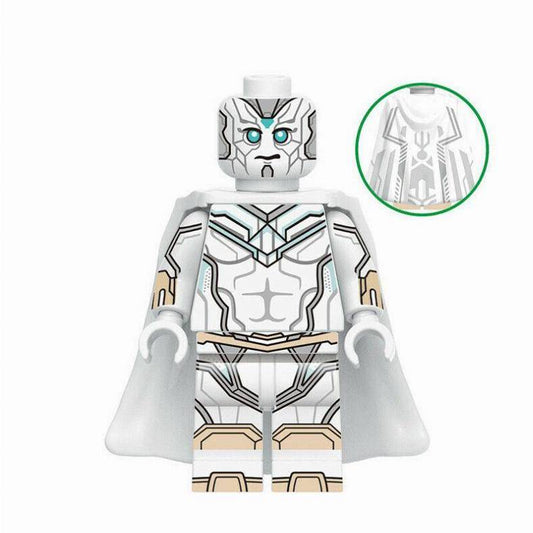White Vision WandaVision Custom Marvel Superhero Minifigure ...