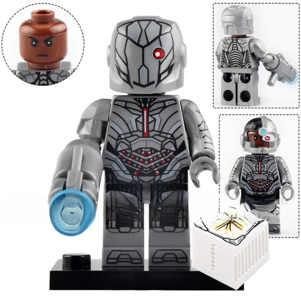 Cyborg Custom DC Comics Superhero Minifigure – Minifigure Bricks