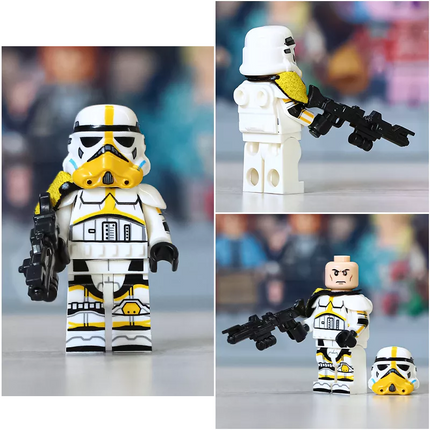 Stormtrooper (Yellow) custom Star Wars Minifigure – Minifigure Bricks